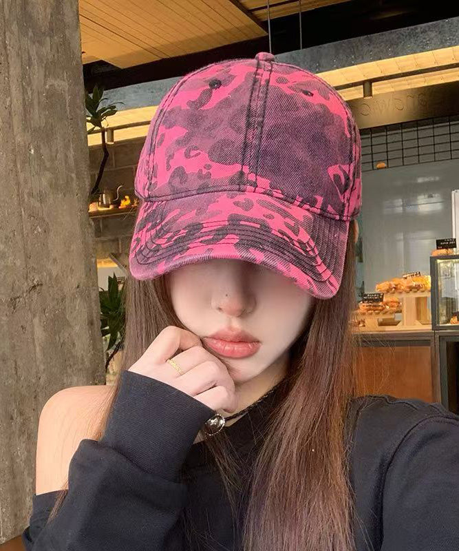 2025 New Versatile Rose Leopard Print Baseball Cap Hat – SooLinen