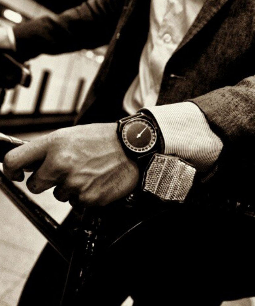 Original Design Black Leather Quartz Movement Square Watches – SooLinen