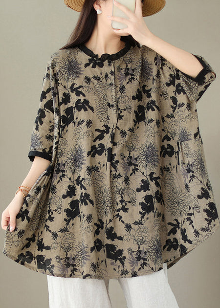 half sleeved linen tops & cotton blouses – Page 7 – SooLinen