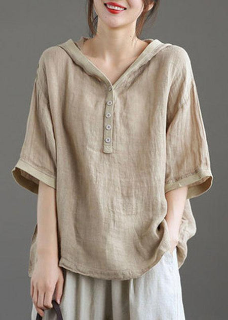 half sleeved linen tops & cotton blouses – Page 3 – SooLinen